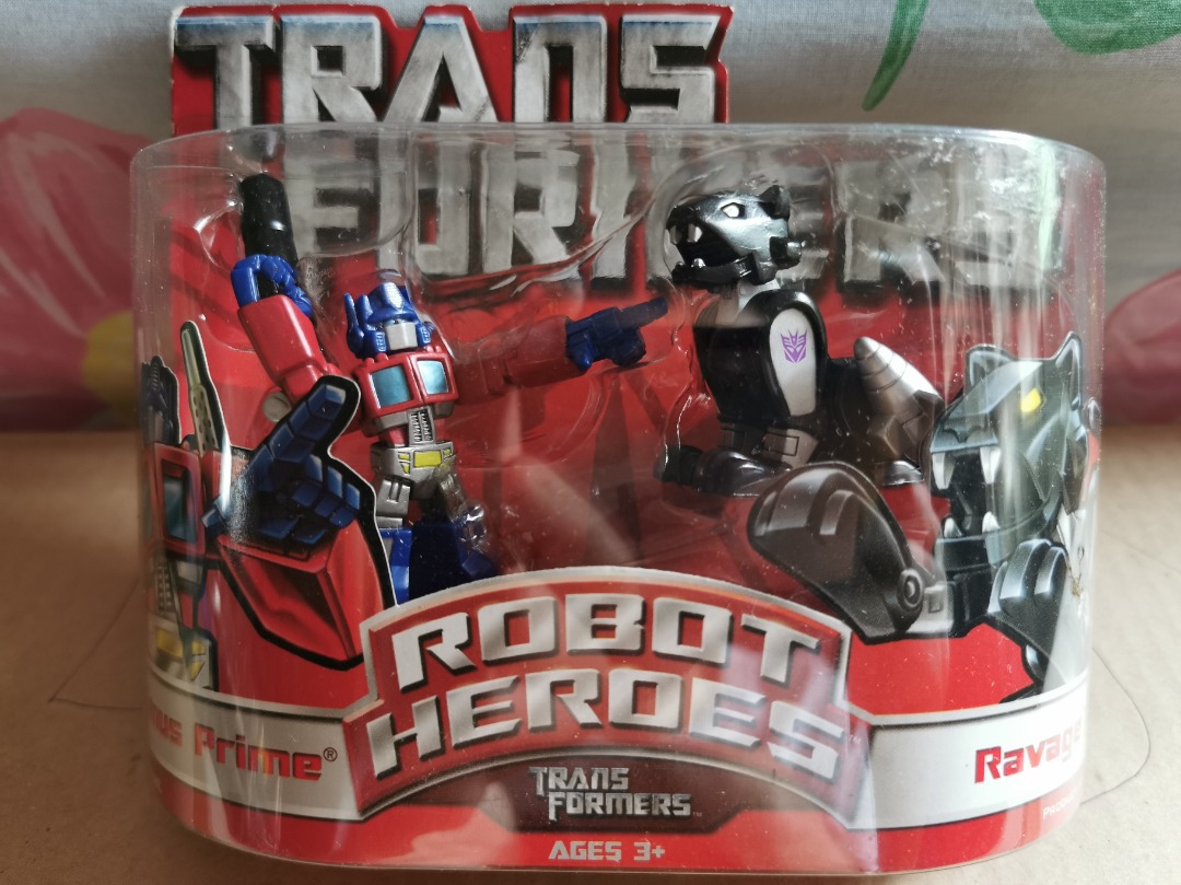 Hasbro Transformer Robot Heroes Optimus Prime & Ravage, Hobbies & Toys ...