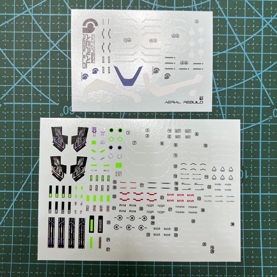 HG Gundam Aerial rebuild violet and Holographic color permet score ...