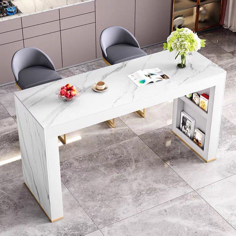 High Bar Counter High Dining Bar Table Work Station Desktop Bar Bistro ...