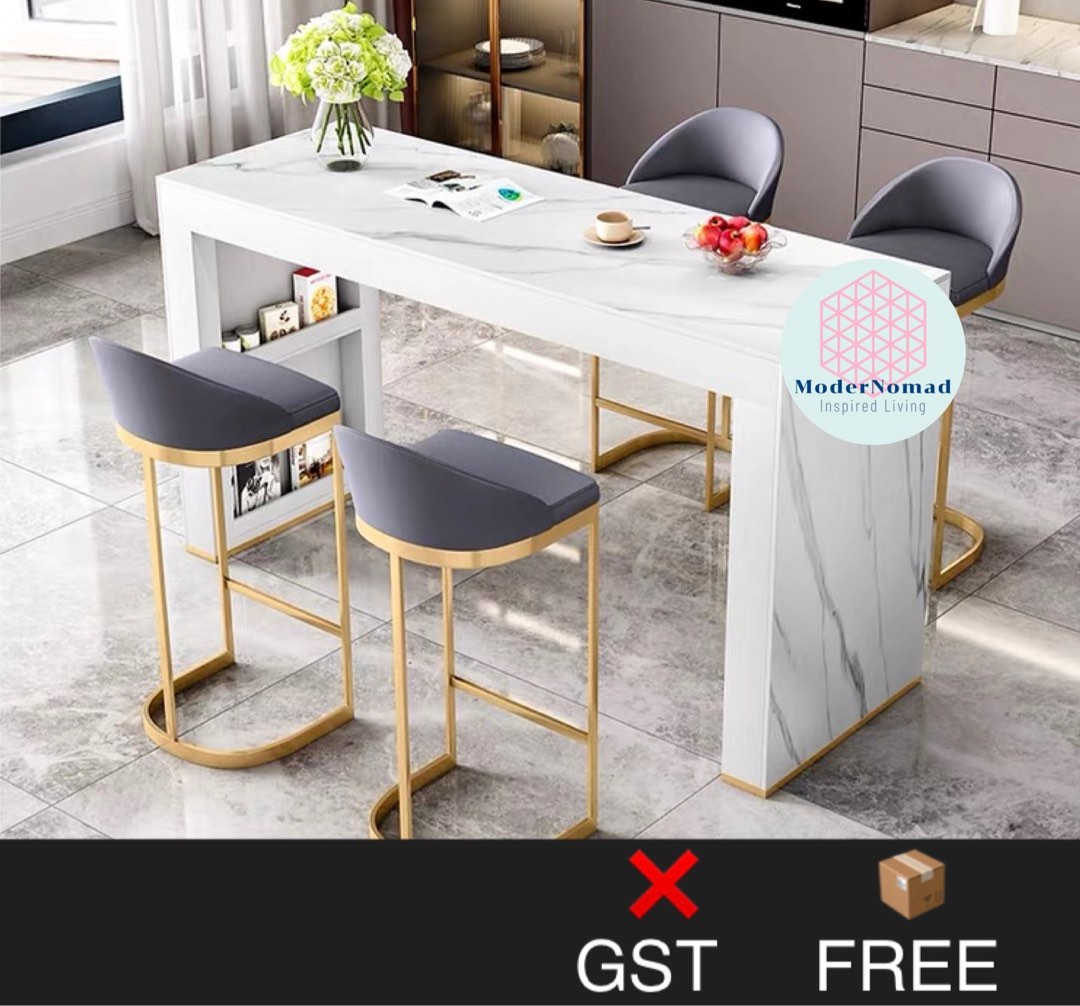 High Bar Counter High Dining Bar Table Work Station Desktop Bar Bistro ...