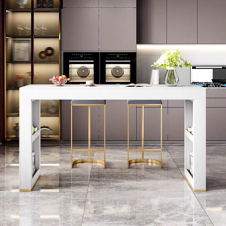 High Bar Counter Dining Table Desk Work Station Desktop Bar Bistro Cafe ...