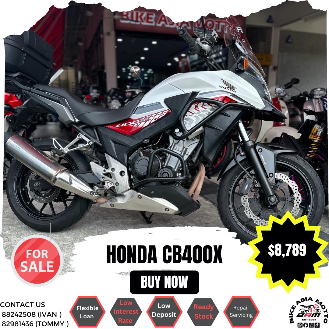 honda cb400x, Motorcycles, Motorcycles for Sale, Class 2A on Carousell