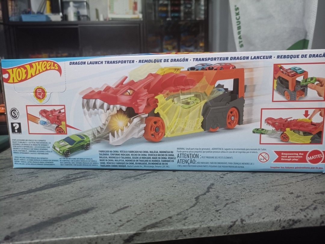Hotwheels city dragon launch transporter, Hobbies & Toys, Toys & Games ...