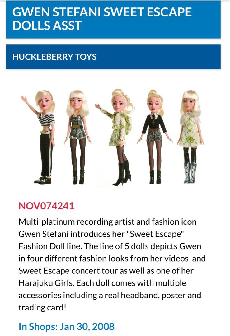 Huckleberry Gwen Stefani The Sweet Escape Wonderful Life & Orange ...