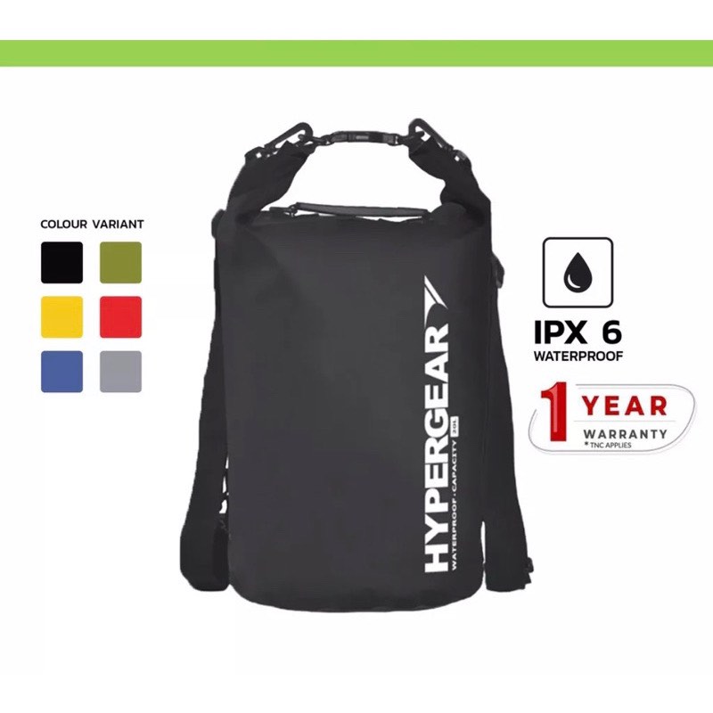 Hypergear Dry Bag 20L - Black (100% Original + 1 Year Warranty), Women's Fashion, Bags & Wallets ...