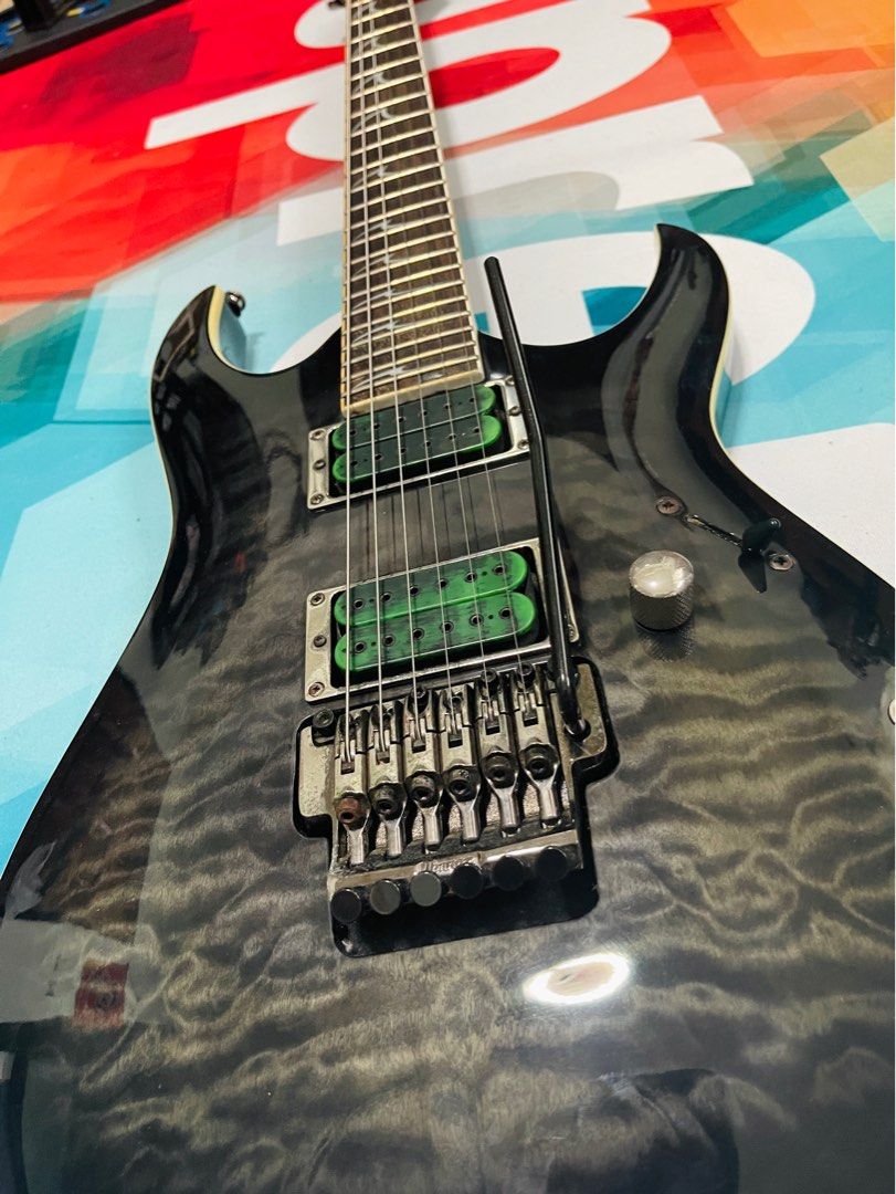 Ibanez RGA72TQM with Dimarzio Evolution, Hobbies & Toys, Music & Media ...