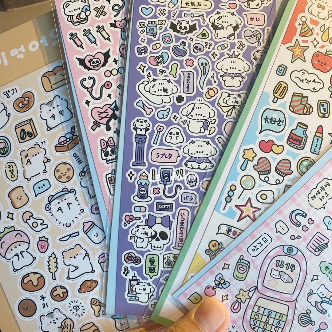 [In-stock] Cute sticker sheets/guka/bujo/gooka stickers, Hobbies & Toys ...