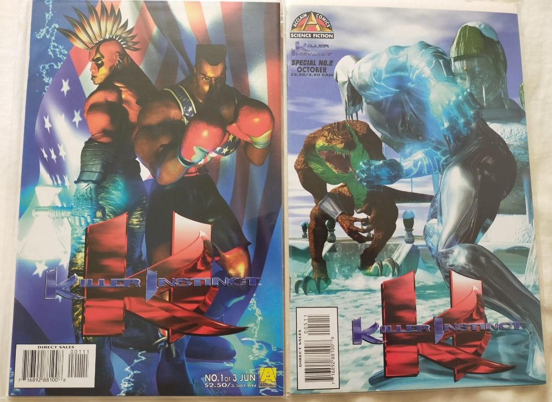 KILLER INSTINCT #1 Armada Comics Nintendo 1996 +Killer Instinct Special ...