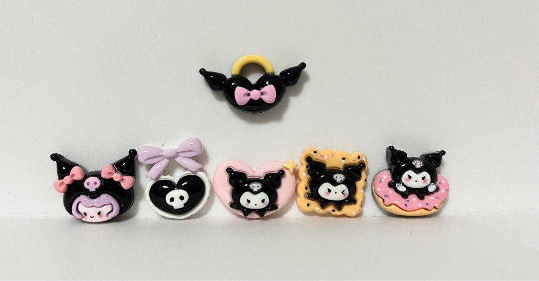 Kuromi set resin charms, Hobbies & Toys, Stationery & Craft, Other ...