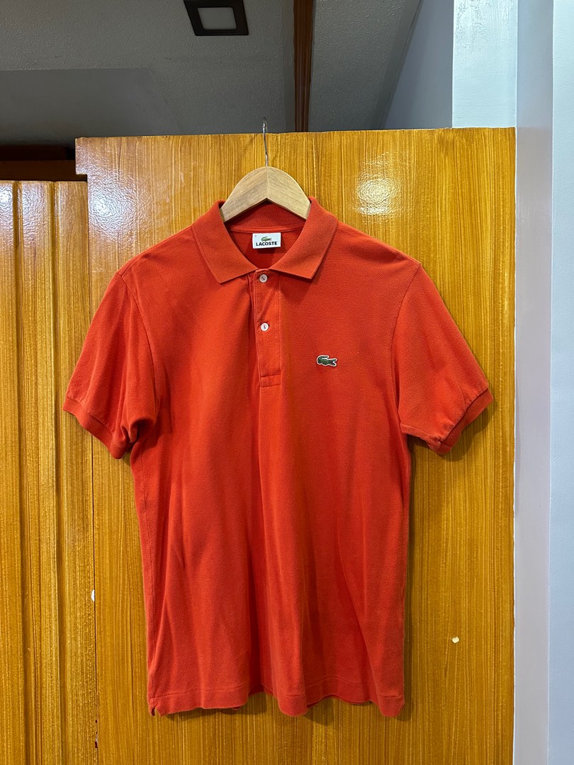 Lacoste Orange Polo Shirt, Men's Fashion, Tops & Sets, Tshirts & Polo ...