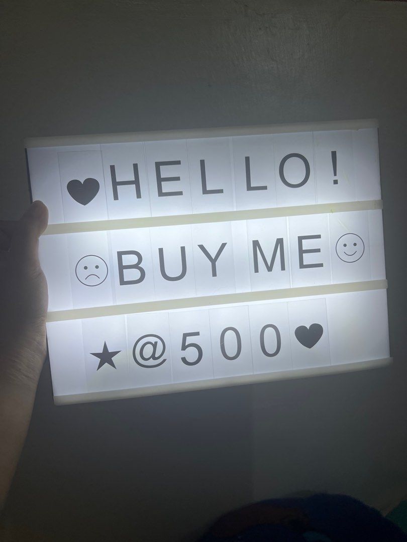 LED Letter Light Box on Carousell