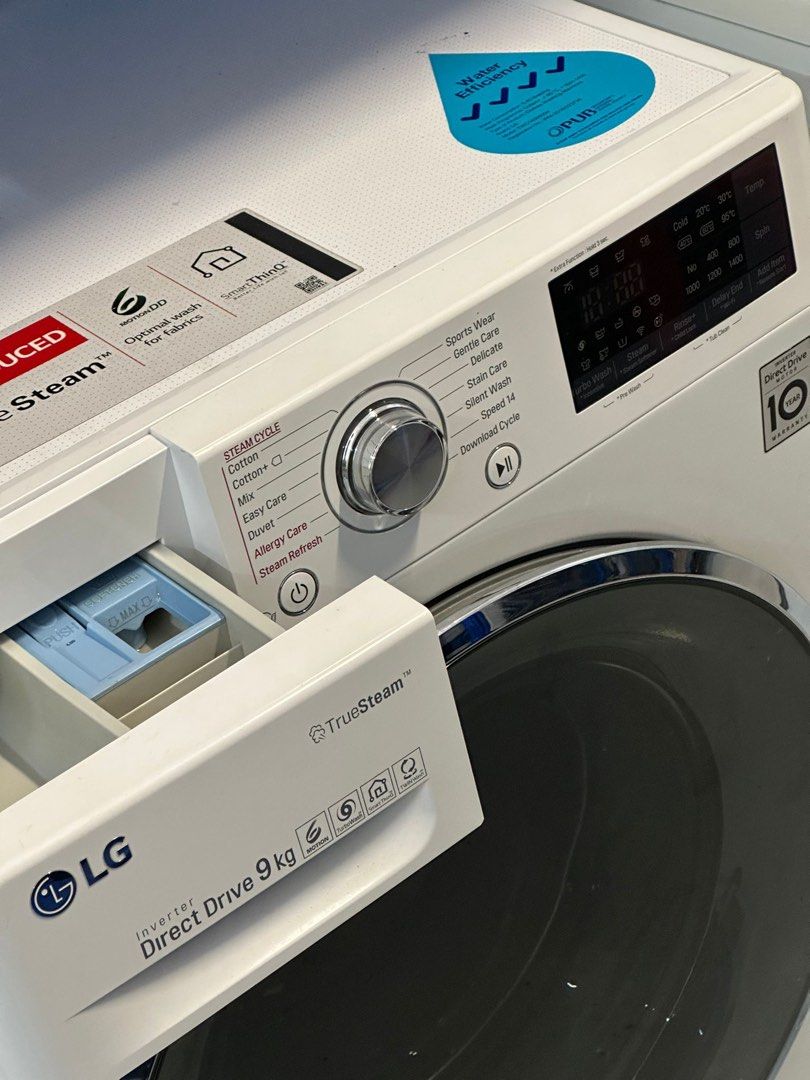 LG 9Kg Front Load Washer ( TWC1409S2W), TV & Home Appliances, Washing Machines and Dryers on ...