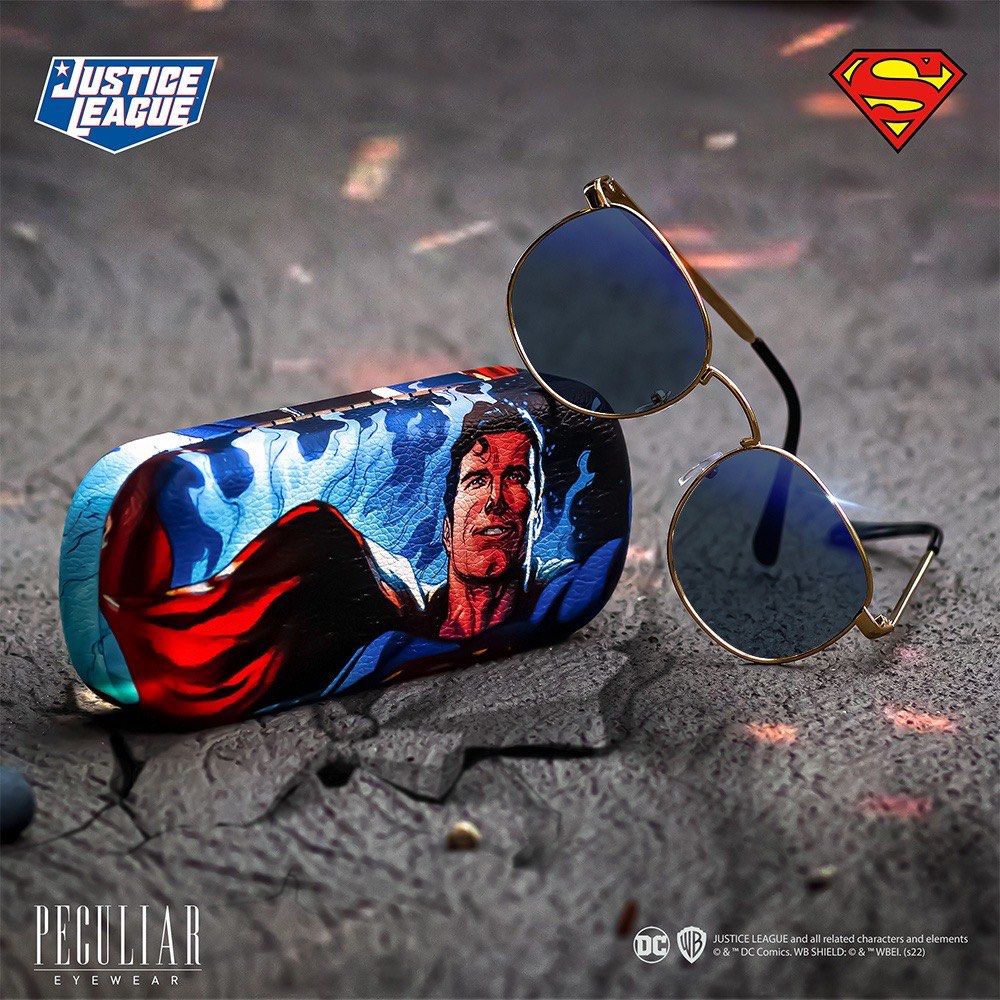 Limited edition Superman Peculiar brand transition pro Gold frame blue ...