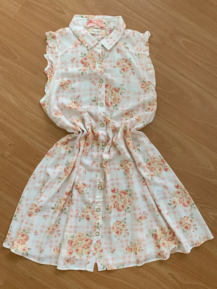 Liz liza Lizmelo dress jepang, Fesyen Wanita, Pakaian Wanita, Gaun ...