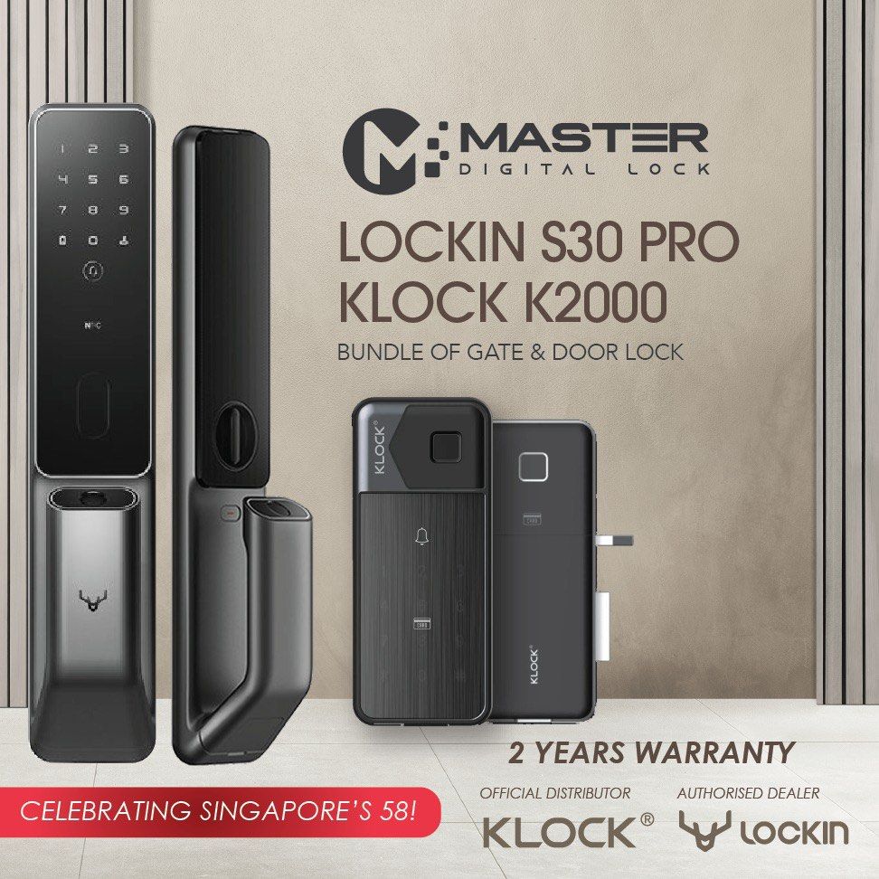 LOCKIN X KLOCK DIGITAL LOCKS BUNDLE, Furniture & Home Living, Security ...