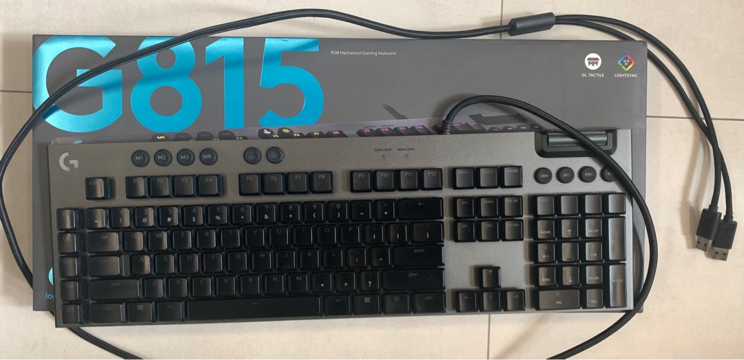 Logitech Gaming G815 GL Tactile LIGHTSYNC RGB Mechanical Gaming ...