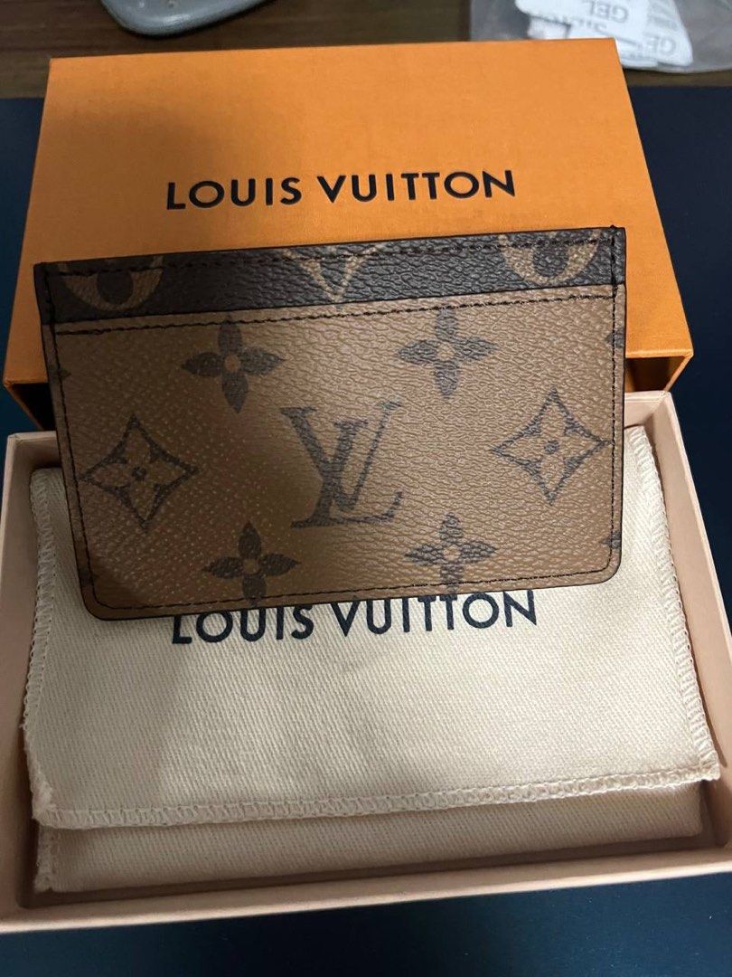 Louis Vuitton Reverse Monogram Card Holder, Men's Fashion, Watches ...