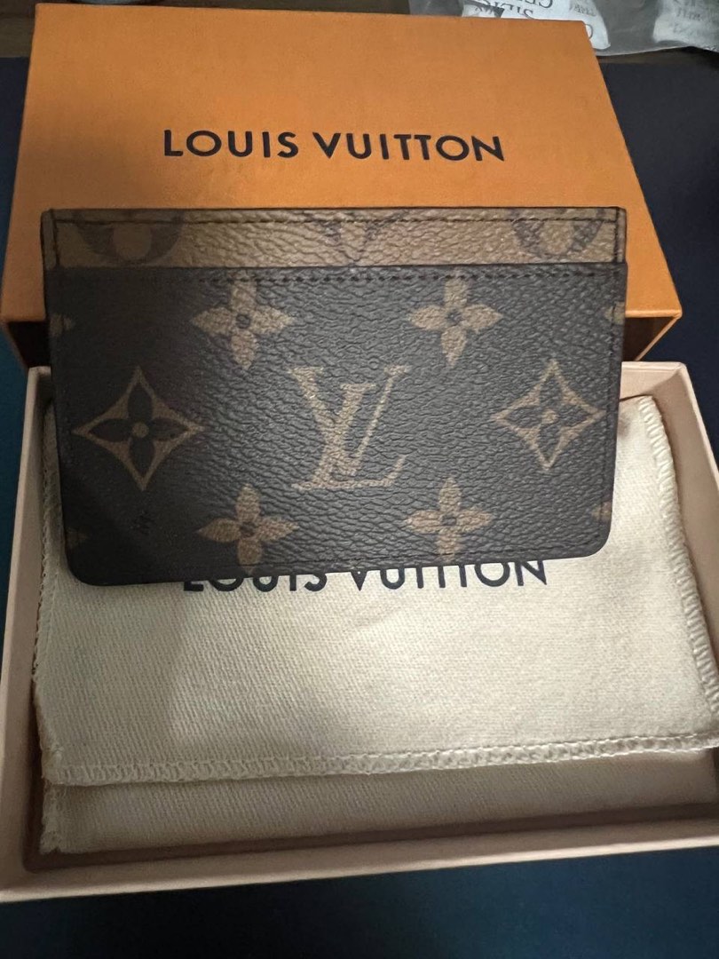 Louis Vuitton Reverse Monogram Card Holder, Men's Fashion, Watches ...