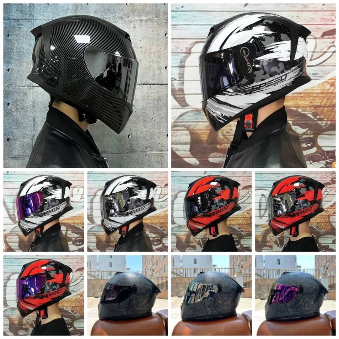LVS Motorbike helmet with DOT certification and double visor 2023 new ...