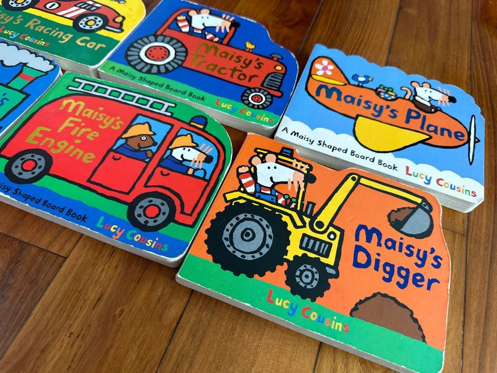 Maisy’s 交通工具硬皮書 幼兒英文書 Maisy’s digger, train, plane, fire engine ,racing ...