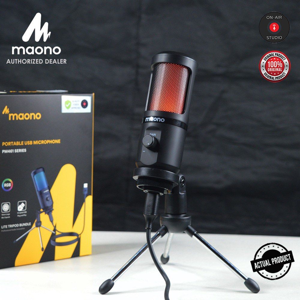 Maono RGB PM461 Gaming/Office Microphone, Audio, Microphones on Carousell