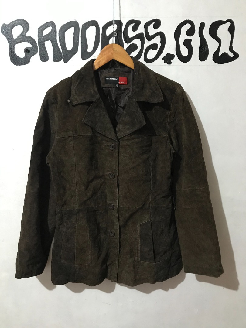 Marcelle rene leather parka jacket, Women's Fashion, Coats, Jackets and ...