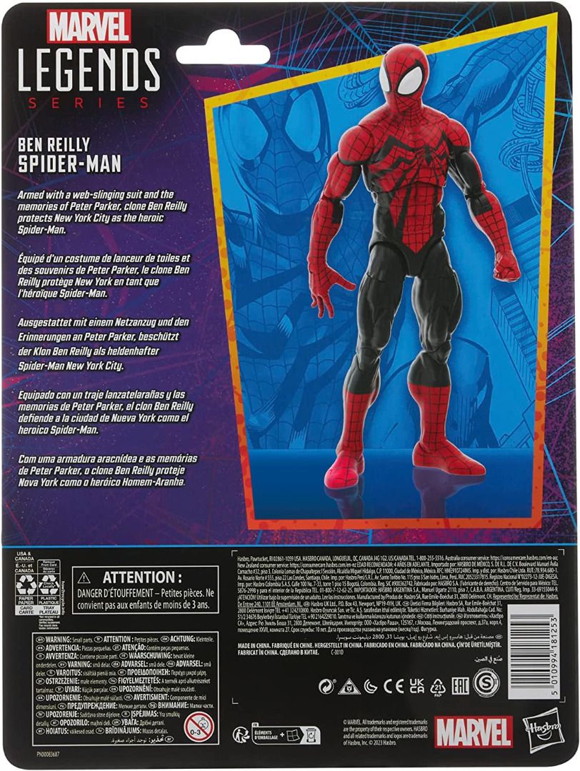 Marvel Legends Series Retro Card Ben Reilly Spider-Man, Hobbies & Toys ...