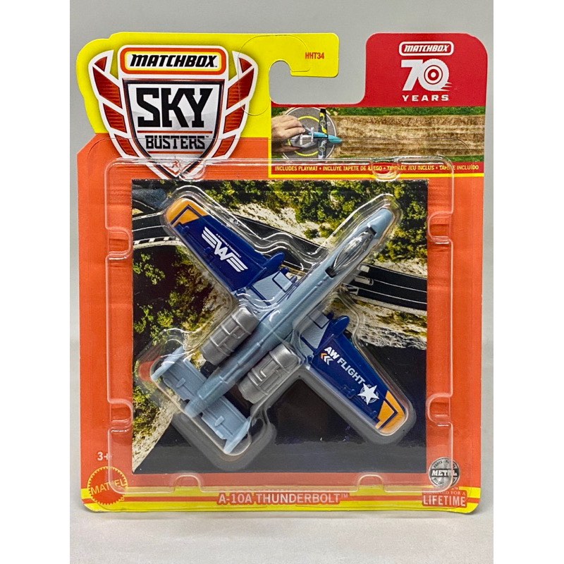 MBX Matchbox A10A THUNDERBOLT Blue Sky Busters Fighter Aircraft 70 th 1 ...