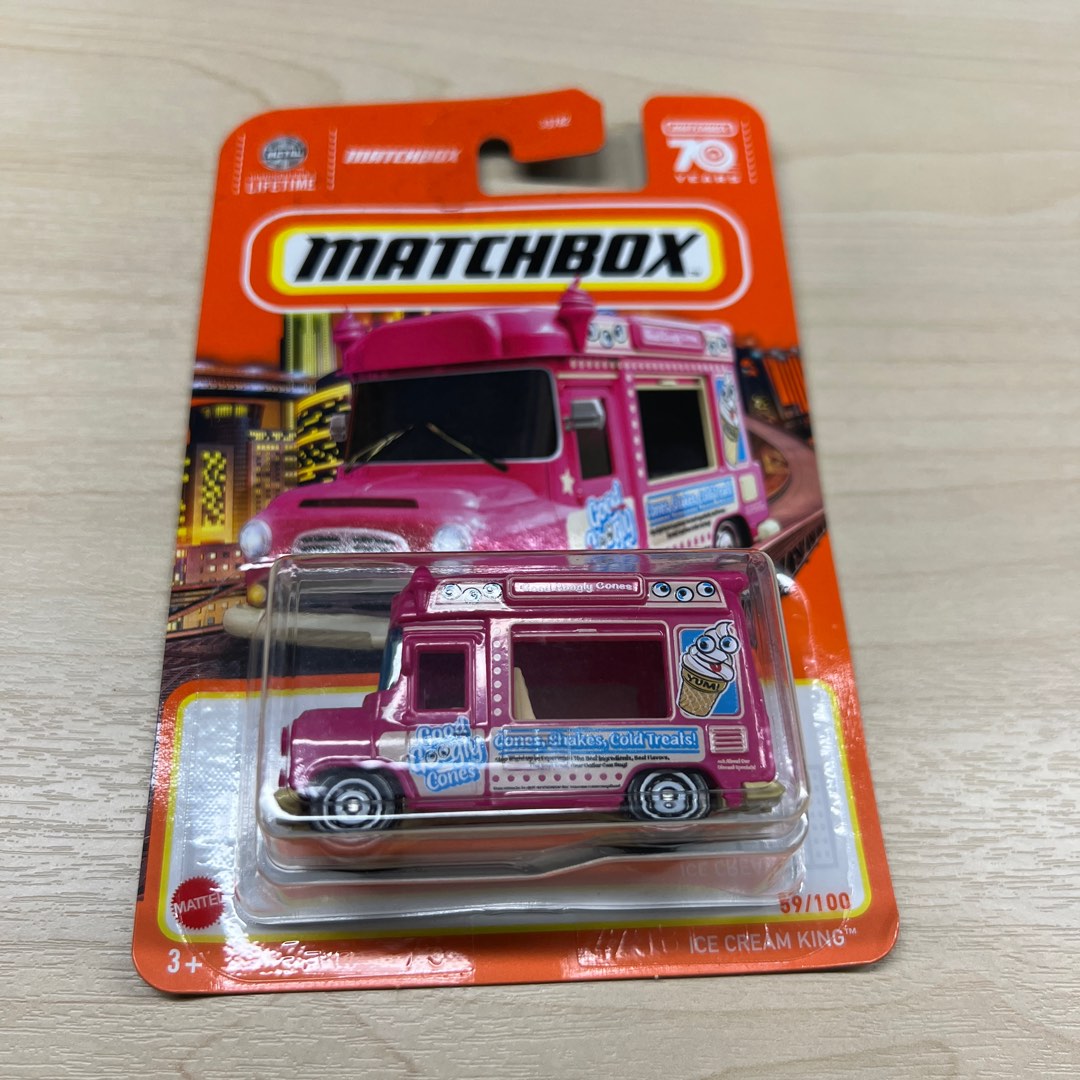 Matchbox Ice Cream King Food Truck Pink, Hobbies & Toys, Toys & Games ...