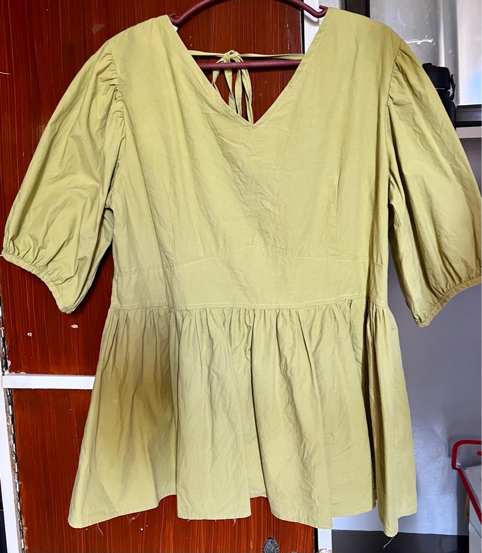 Maternity top apple green, Women's Fashion, Tops, Blouses on Carousell