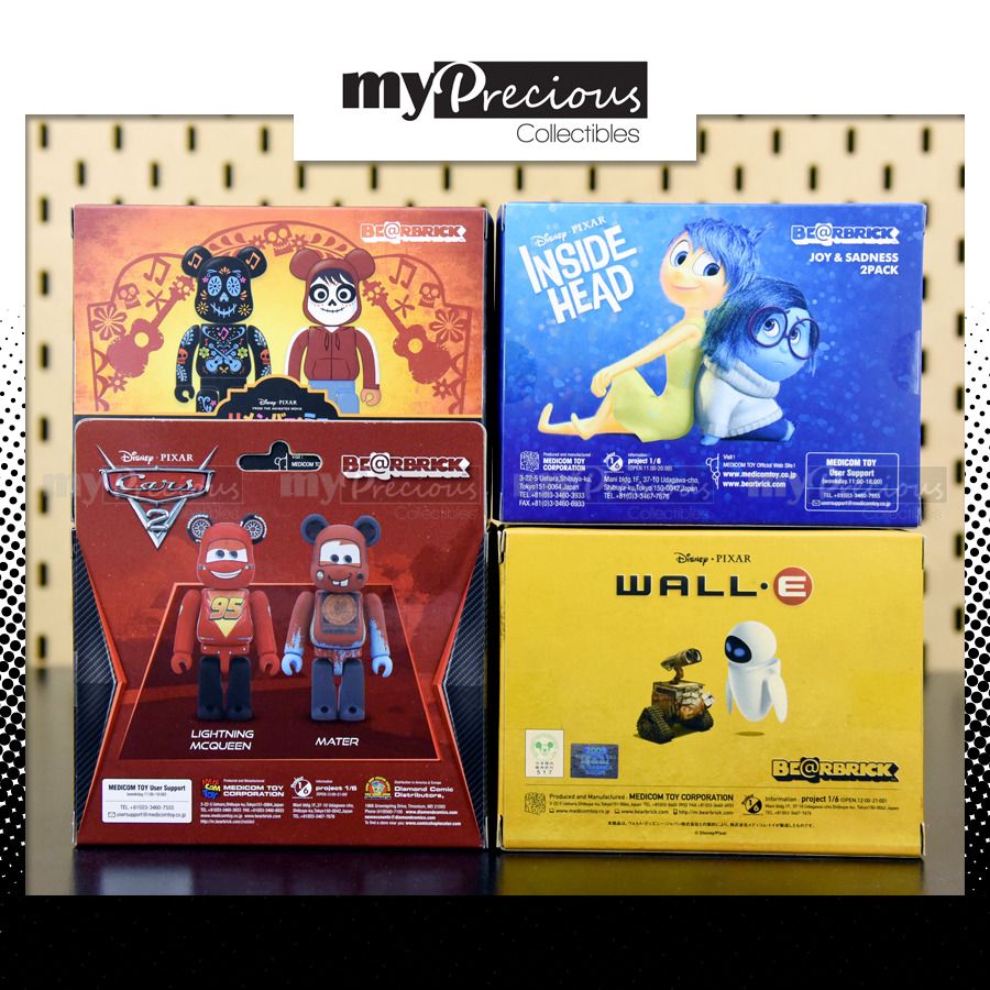 Medicom Bearbrick Be@rbrick 100% 2 Pack Coco Miguel Inside Out Joy ...