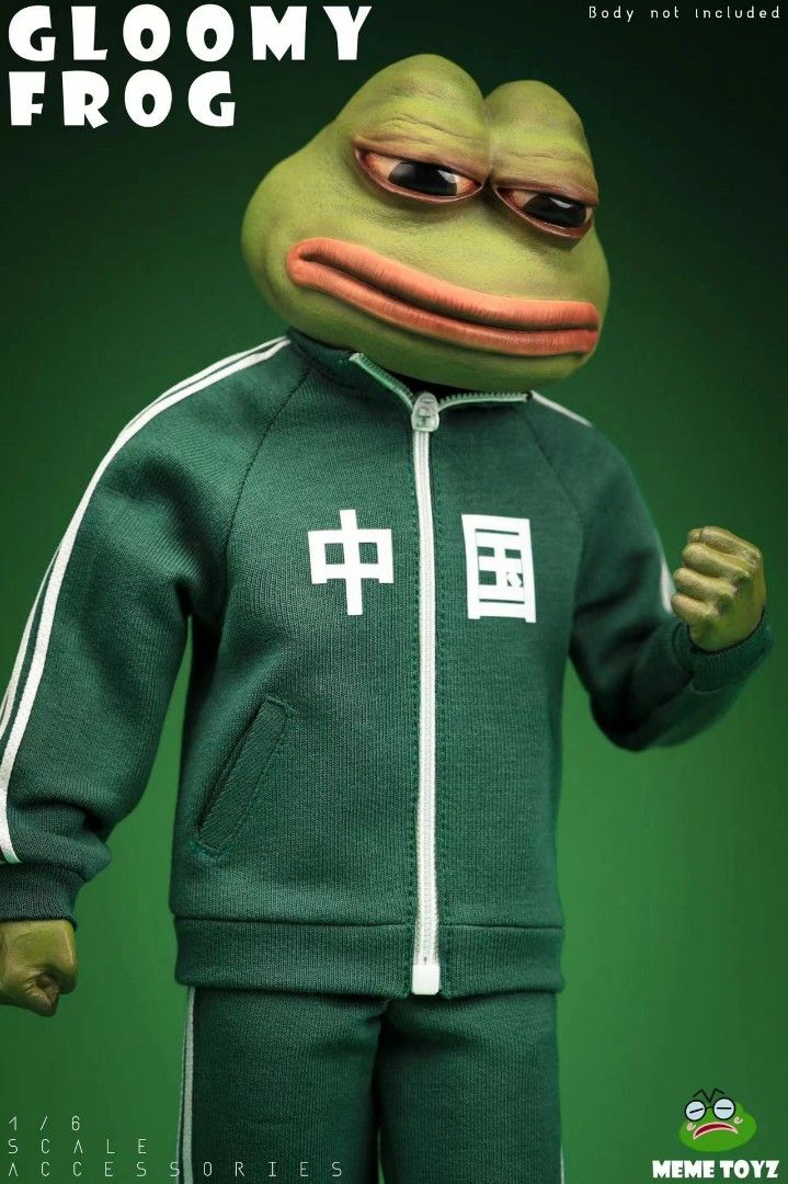 Meme Toyz MTZ001 1/6 Gloomy Frog Head Sculpt and Hand Set, Hobbies ...