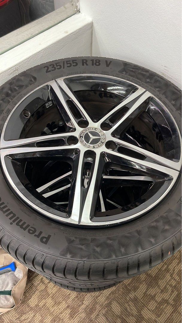 Mercedes 18 Inch Rims with Continental Tyres, Car Accessories, Tyres ...