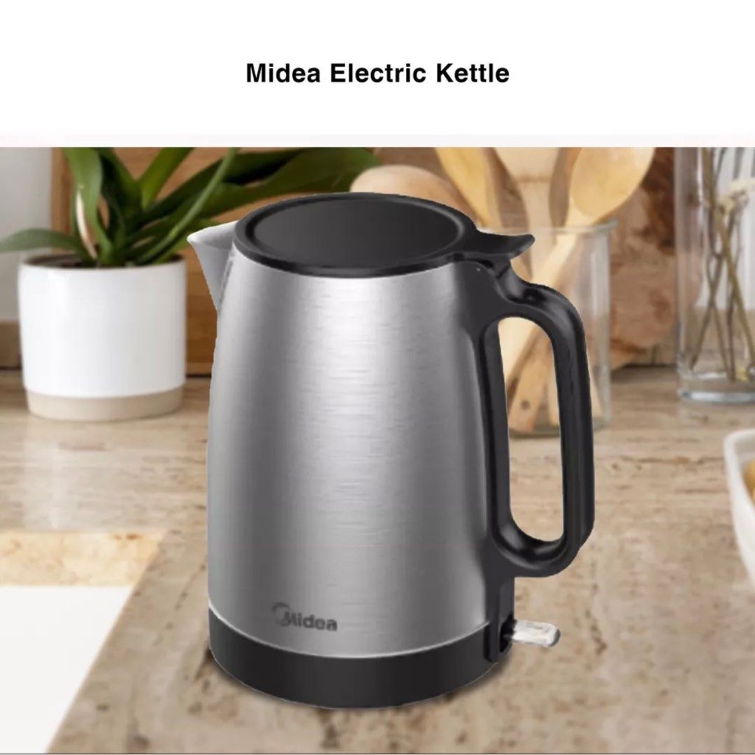 Midea MK-1703M Grey stainless steel electric kettle, TV & Home ...
