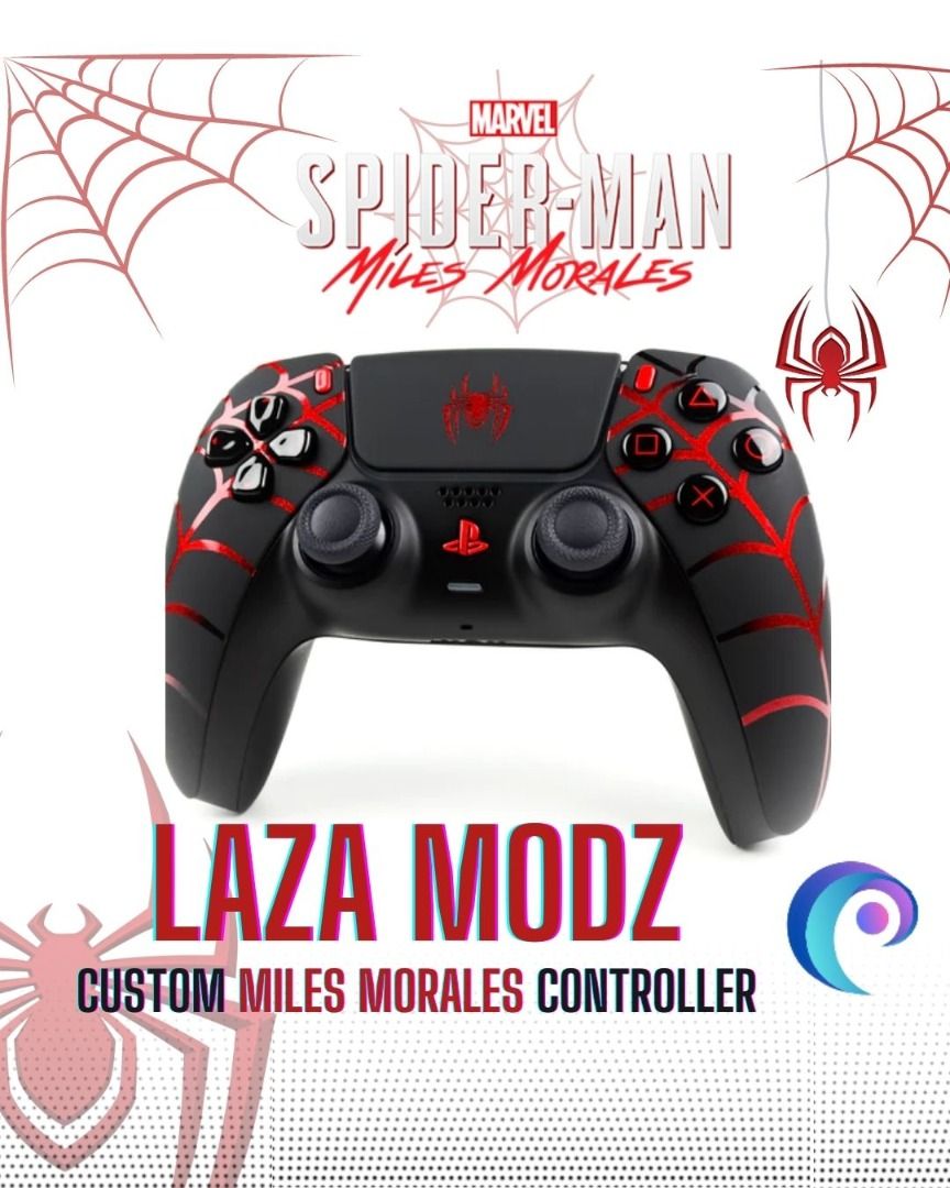 Miles Morales Premium PS5 Dualsense Controller, Video Gaming, Gaming ...