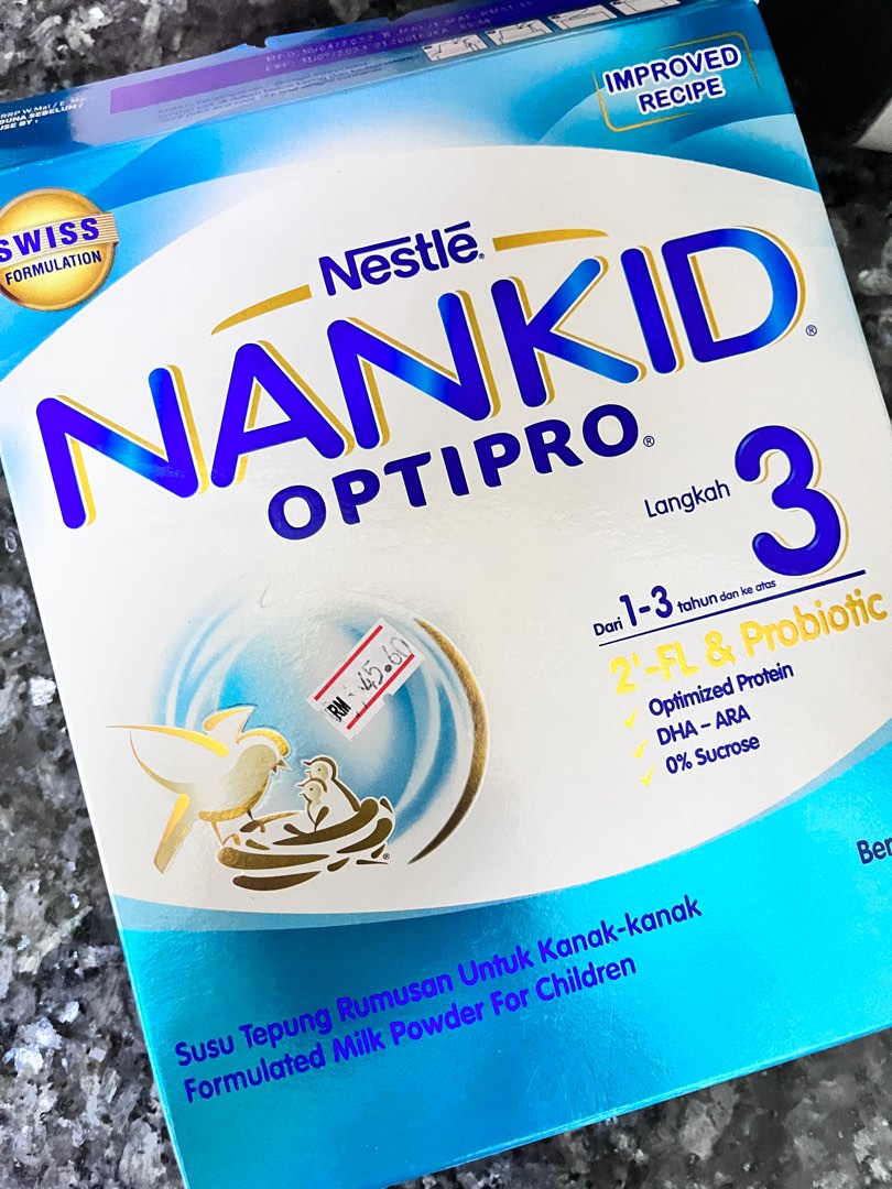 Milk Powder Nestle NANKID OPTIPRO Langkah 3 (buy from Malaysia), Food ...