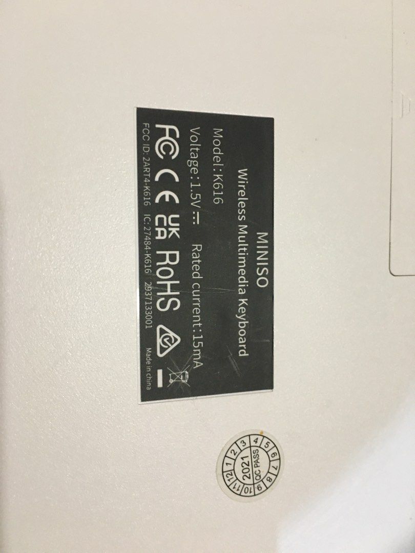 Miniso Ultrathin Bluetooth Wireless Keyboard K616, Computers & Tech ...