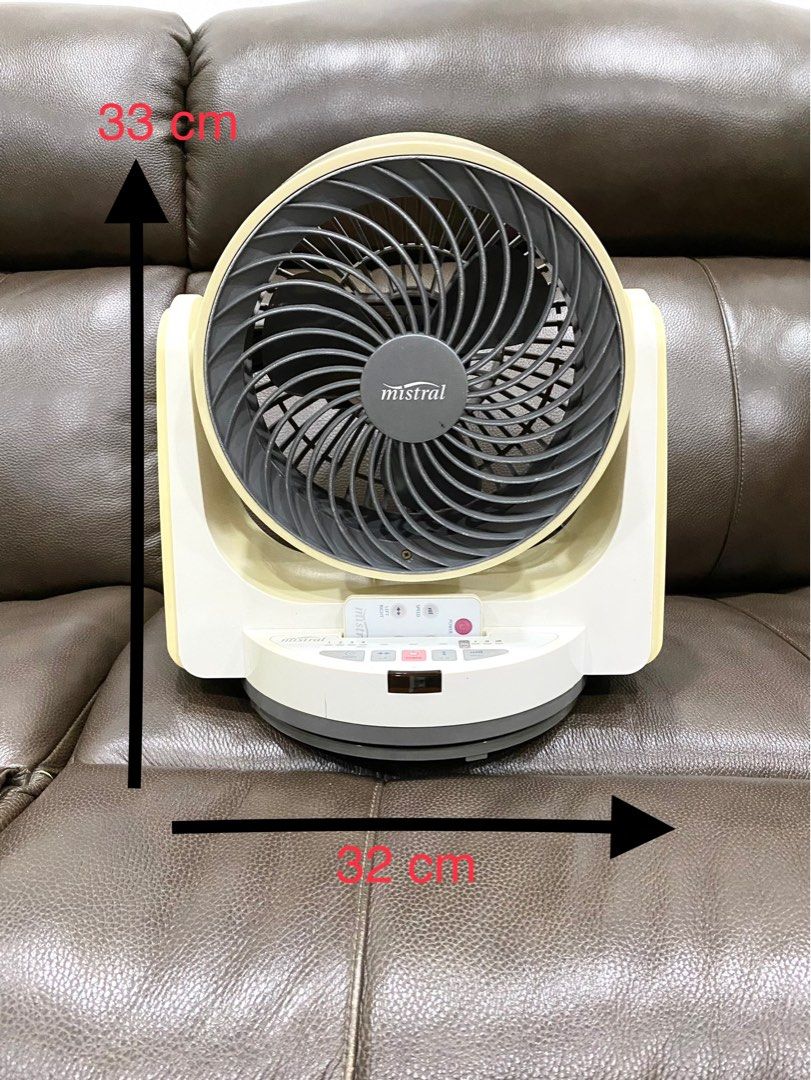 Mistral 8" High Velocity Fan with Remote Control MHV800R, Furniture ...