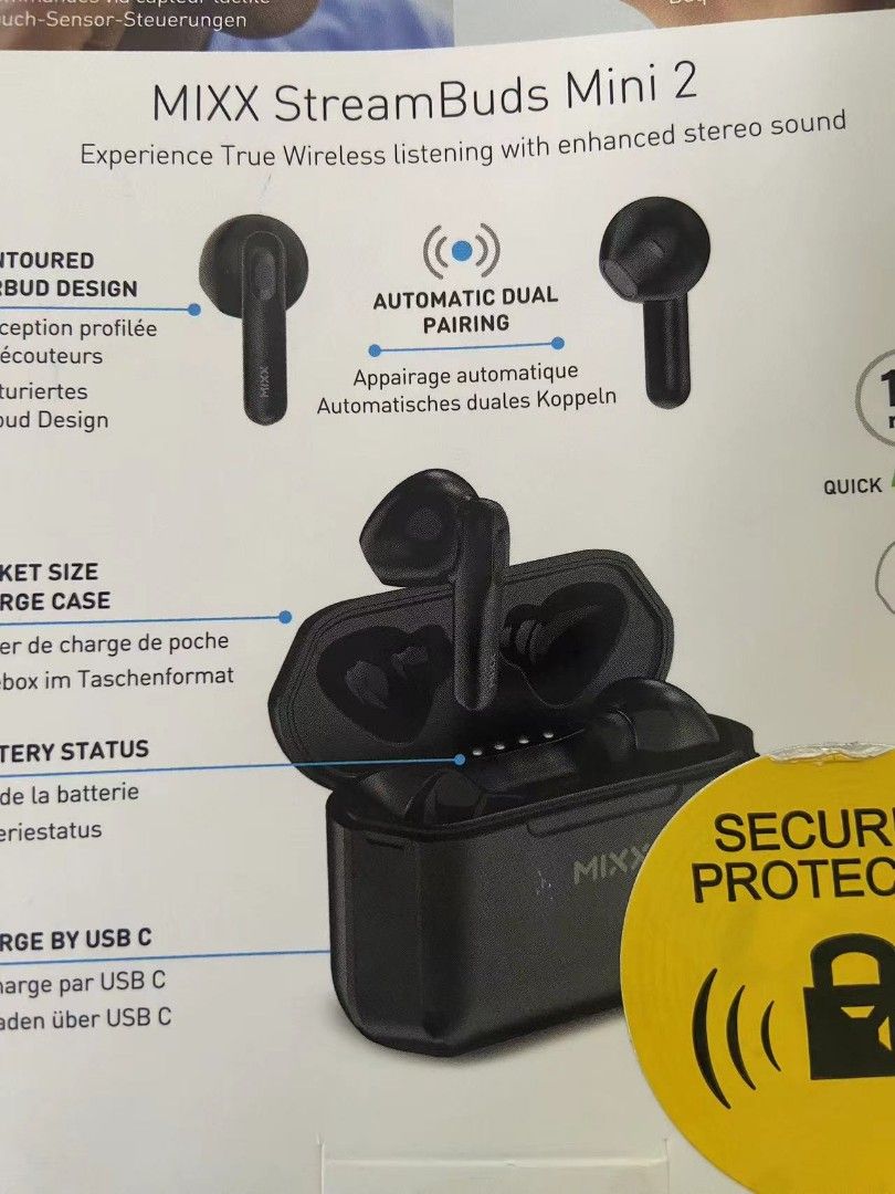 MIXX StreamBuds Mini2, Bluetooth earphone. Brand new.(full package ...