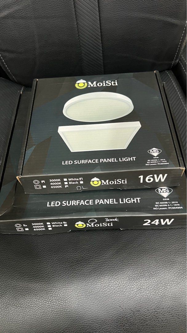 Moisti Round LED Panel Light, Furniture & Home Living, Lighting & Fans ...