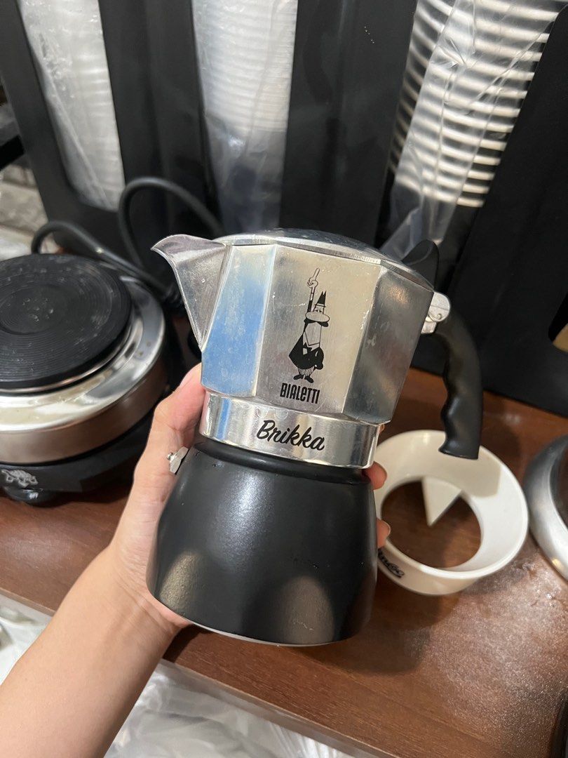 Moka Pot Set - Bialetti Brikka 2 Cups on Carousell