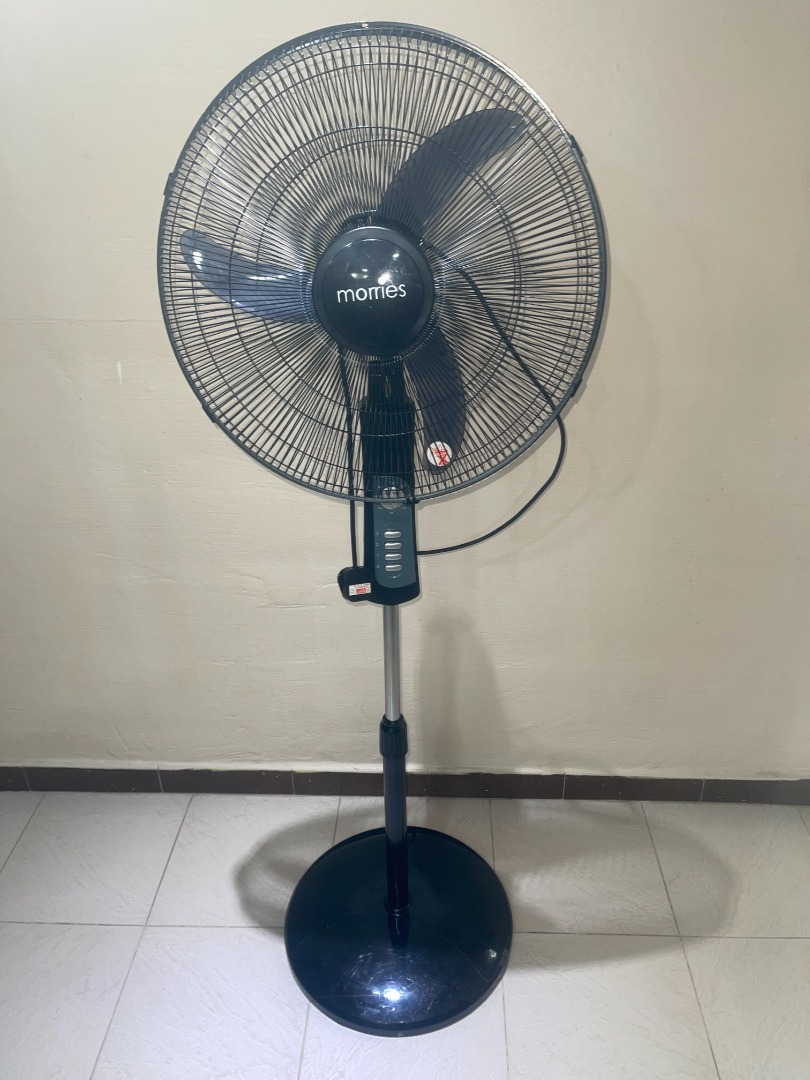 Morries 18" Electric Stand Fan With Timer., Furniture & Home Living ...