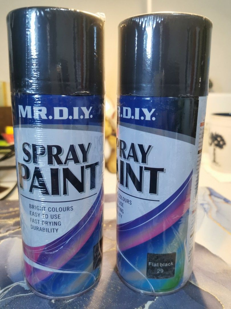 Mr DIY matt black spray paint, Furniture & Home Living, Home ...