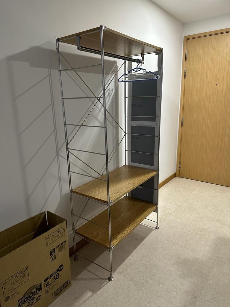 MUJI UNIT SHELF WARDROBE OAK / WIDE / L W86*D41*H175.5cm, Furniture ...