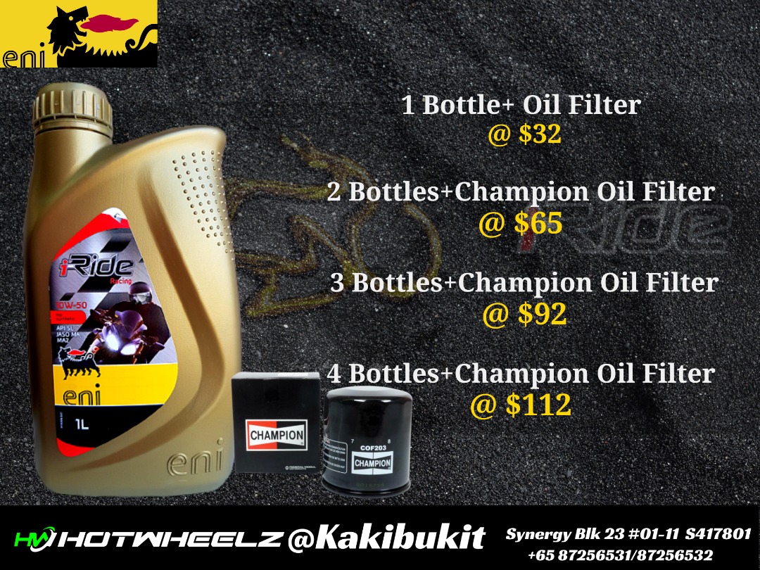 NATIONAL DAY ENGINE OIL PROMO!! MOTUL/ENI/REPSOL, Motorcycles ...