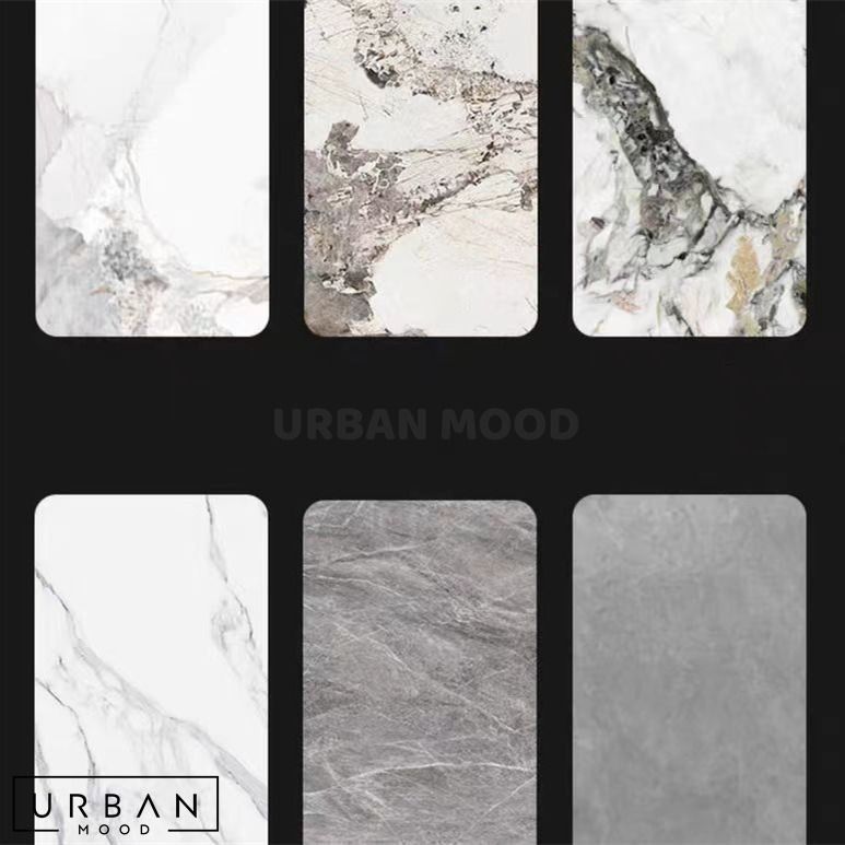 NIA Modern Sintered Stone Dining Table, Furniture & Home Living ...