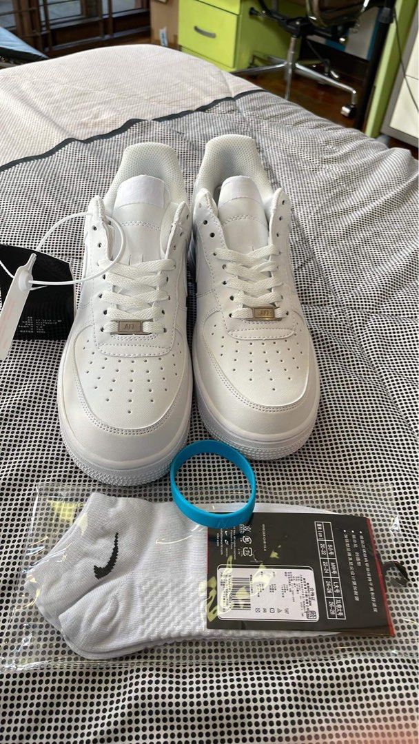 Nike AF1s triple white on Carousell