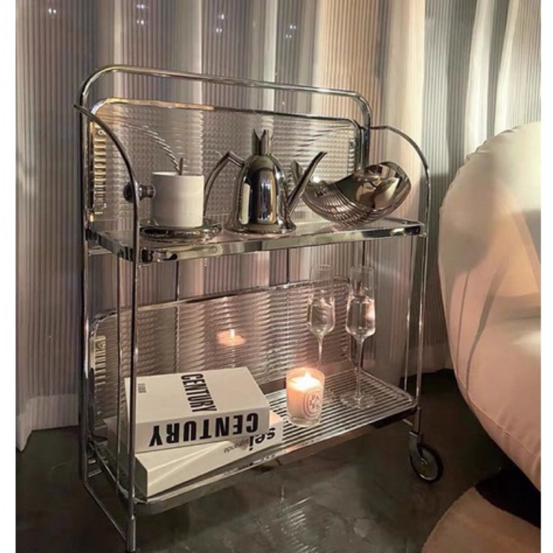 Nordic style Foldable Side Table Coffee Table Storage Rack Afternoon ...