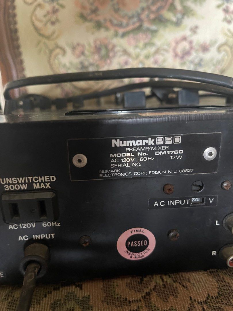 Numark PPD Preamp/Mixer DM1760, Audio, Soundbars, Speakers & Amplifiers ...