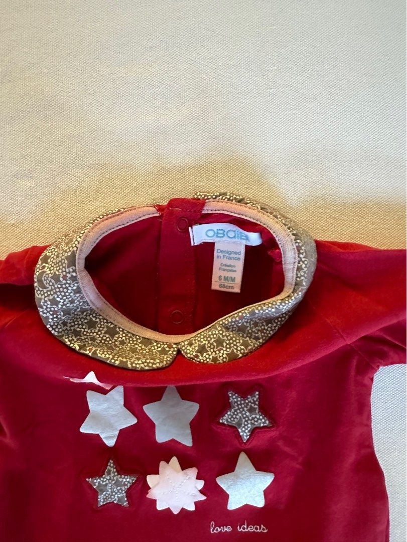Obaibi baby red top on Carousell